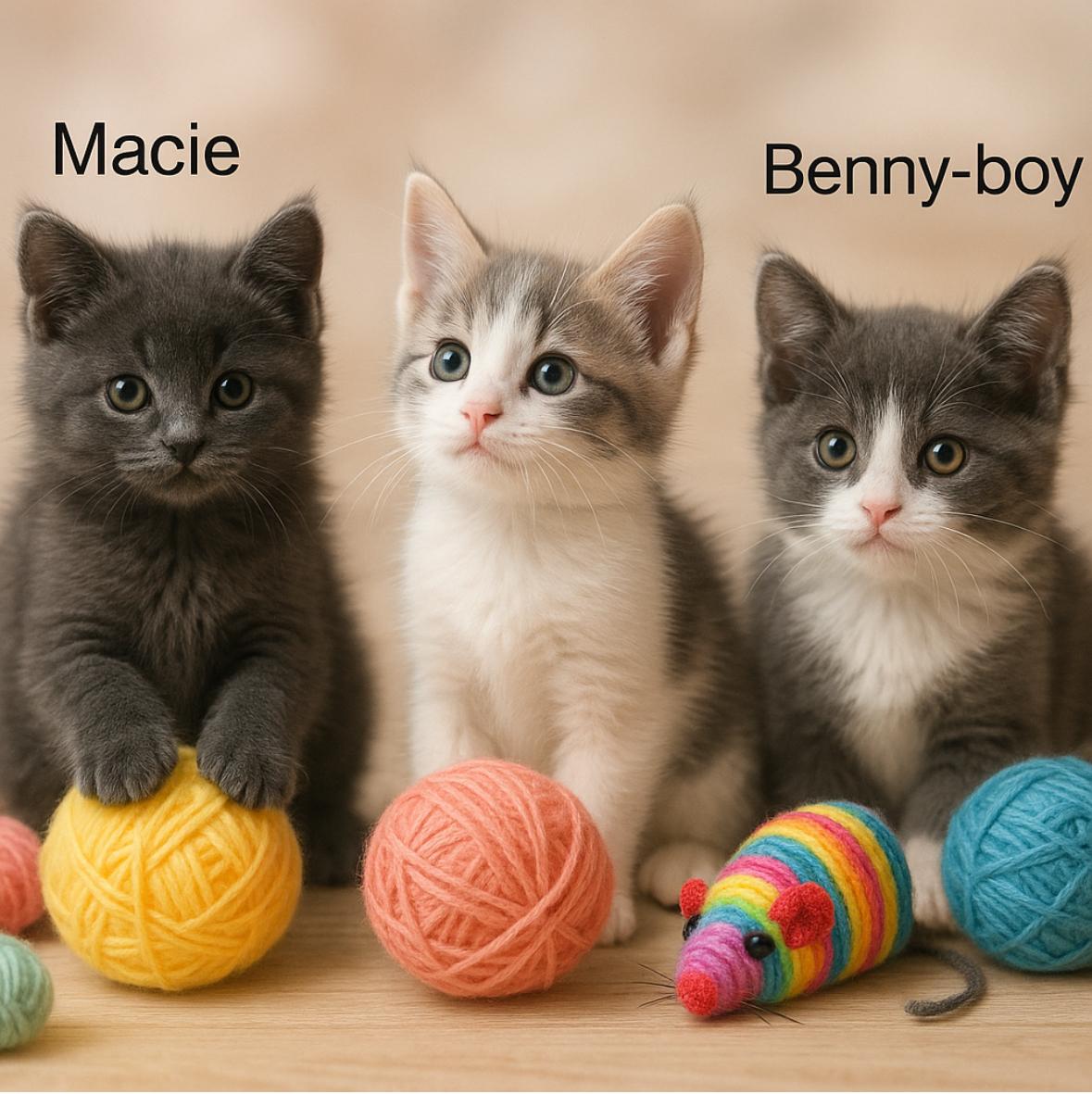 Cat for adoption - Macie, Patches, Benny-Boy, a Tabby & Domestic Medium Hair Mix in Solon, OH ...